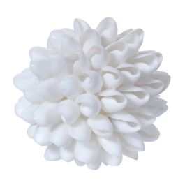 White Bubble Shell Orb 3"