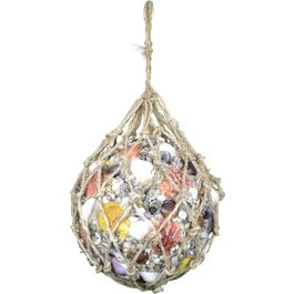 Hanging Shell Orb in Abaca Net 10"